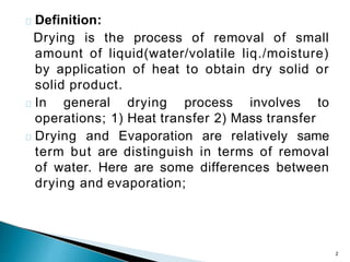pharmaceutical Drying process ppt pharmaceutics RA | PPT