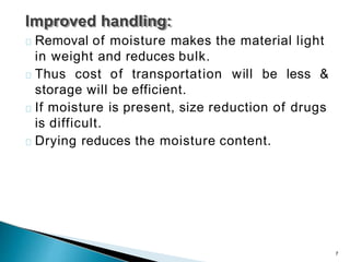 pharmaceutical Drying process ppt pharmaceutics RA | PPT