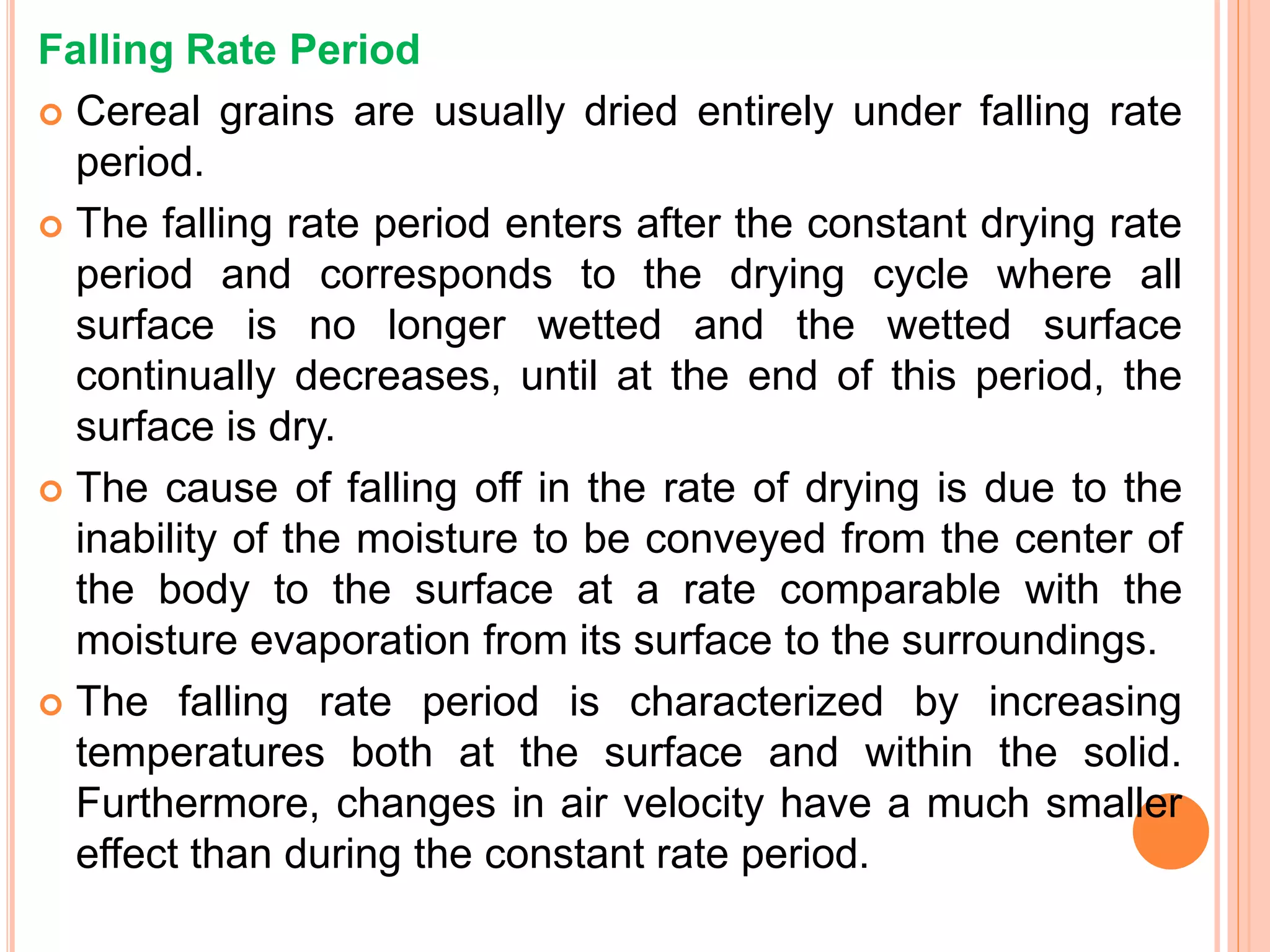 Drying theory and drying rating curve | PPTX