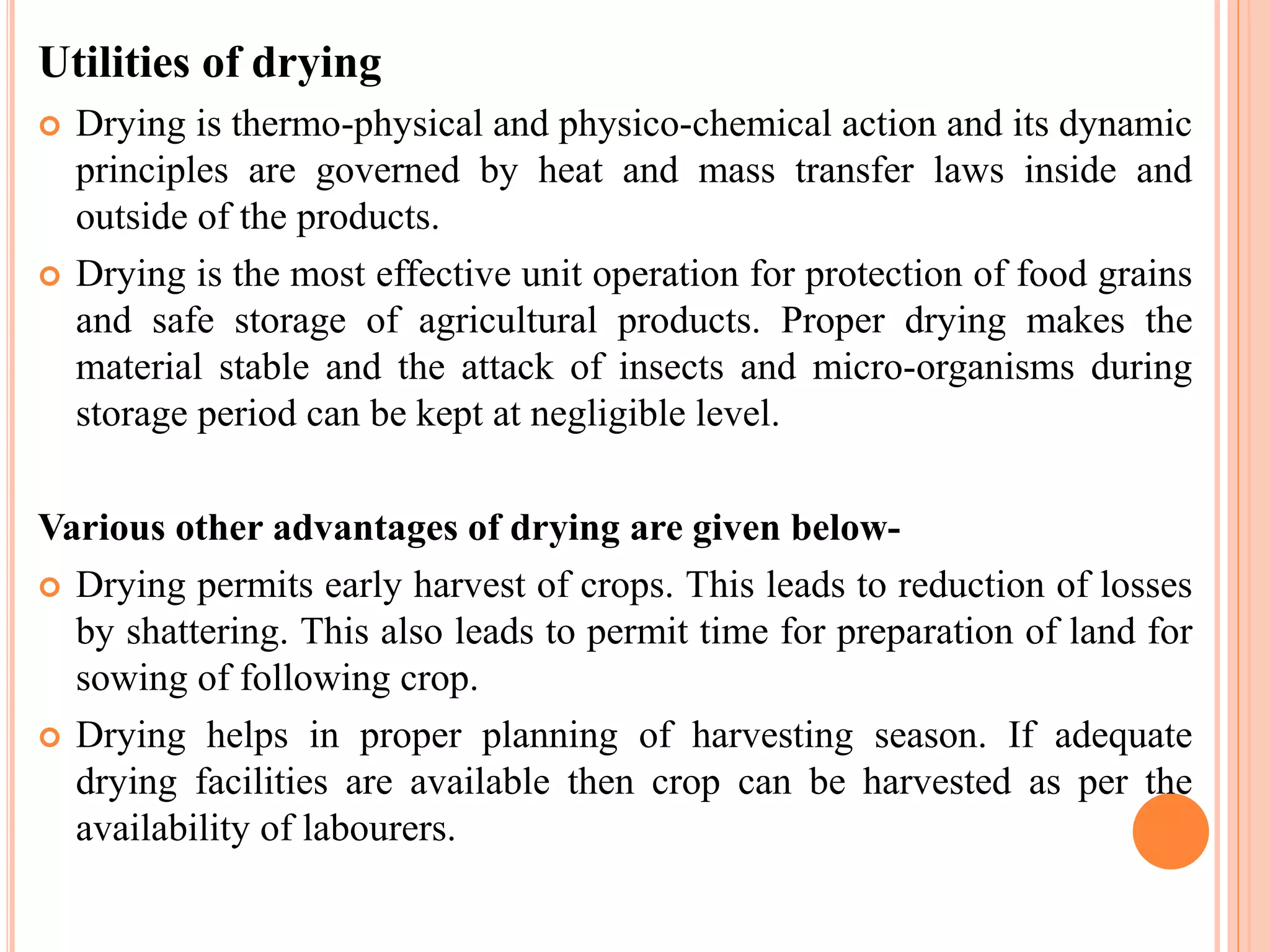 Drying theory and drying rating curve | PPTX