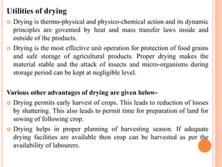 Drying theory and drying rating curve | PPTX