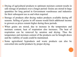 Drying theory and drying rating curve | PPTX