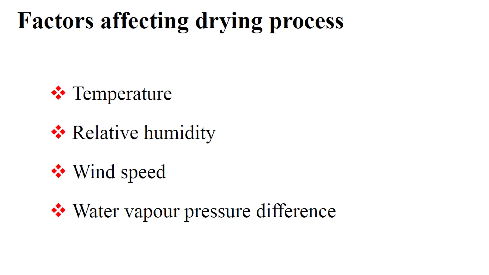 Drying & Water Content with bound & unbound water | PPTX