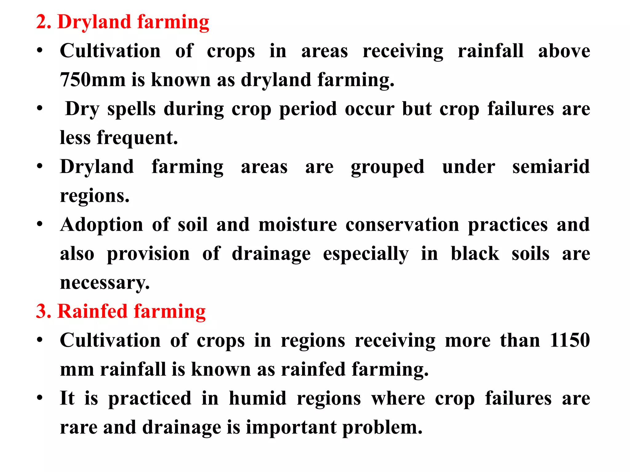 Dry land agriculture | PPTX