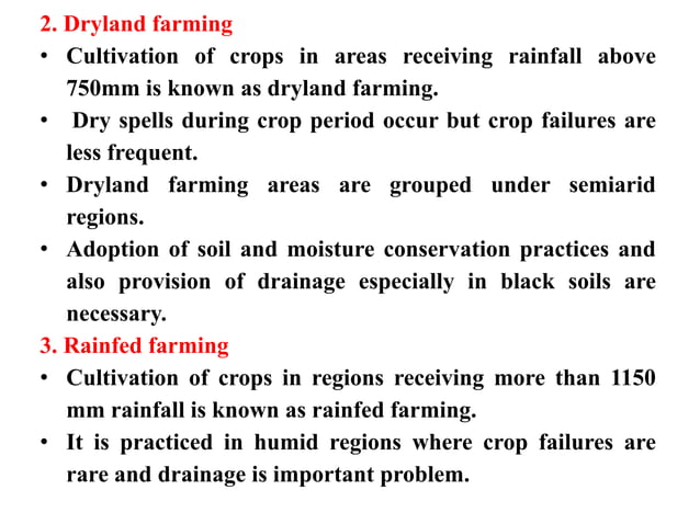 Dry land agriculture | PPTX