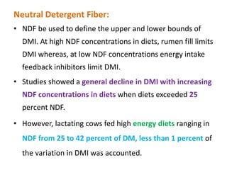 Dry matter intake | PPTX