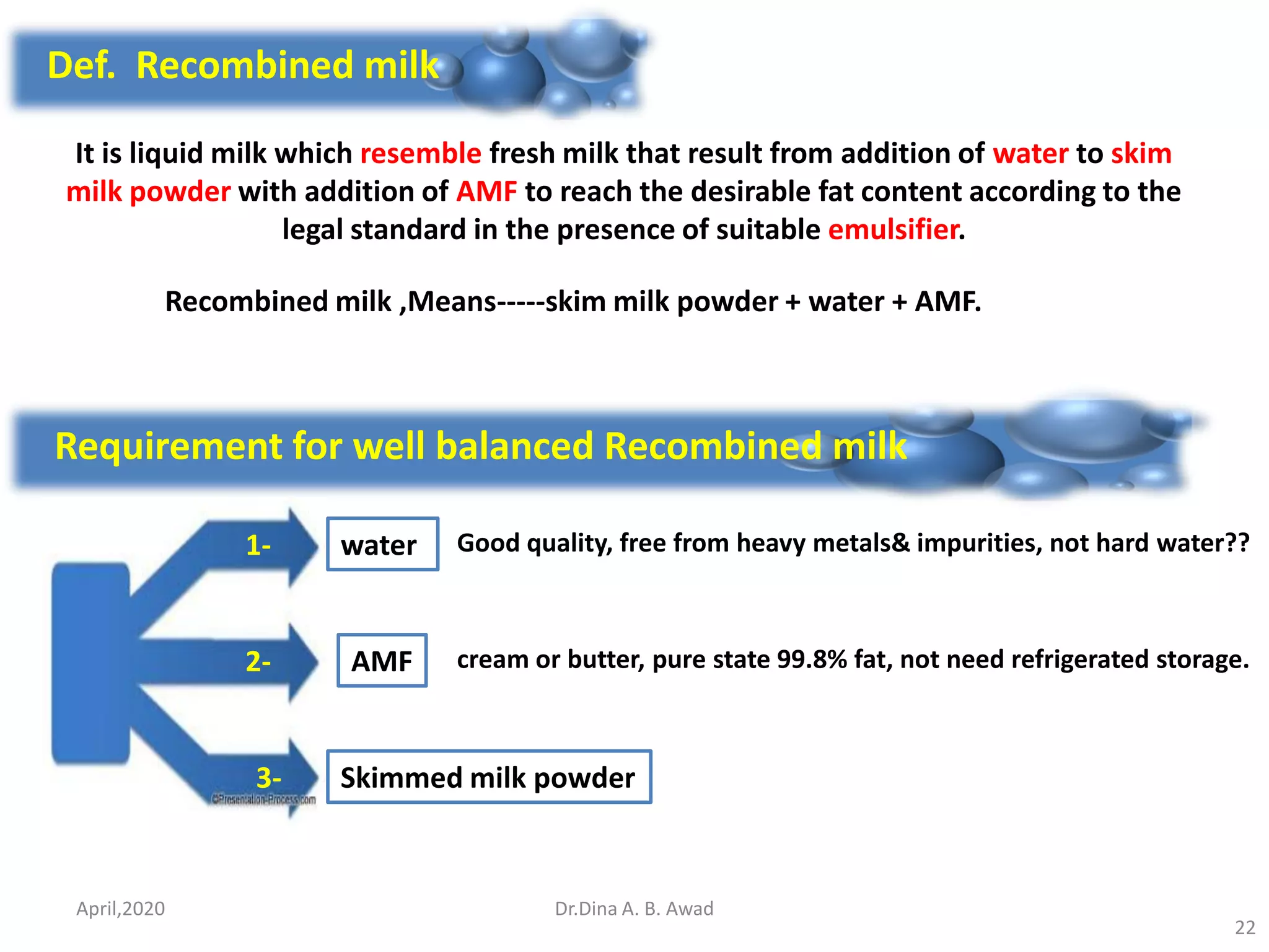 Dry milk powder | PDF
