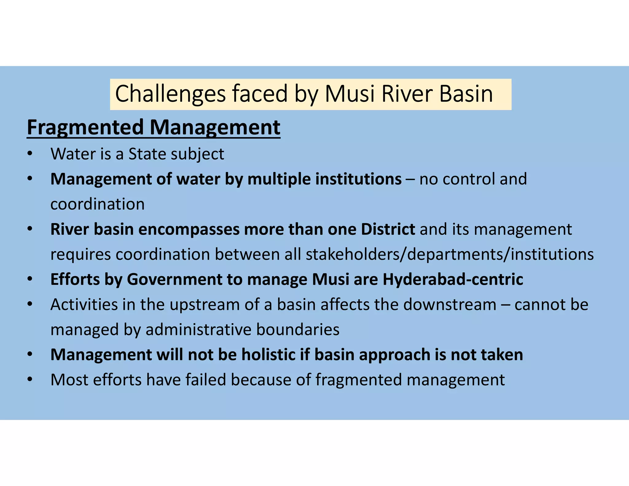 Dry River Musi and Gandipet | PDF