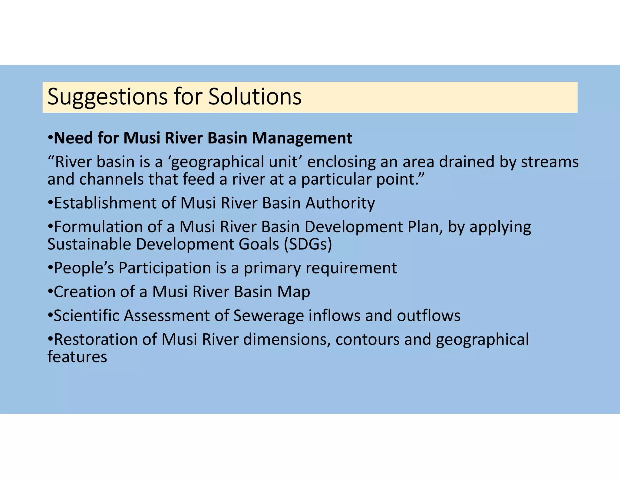 Dry River Musi and Gandipet | PDF