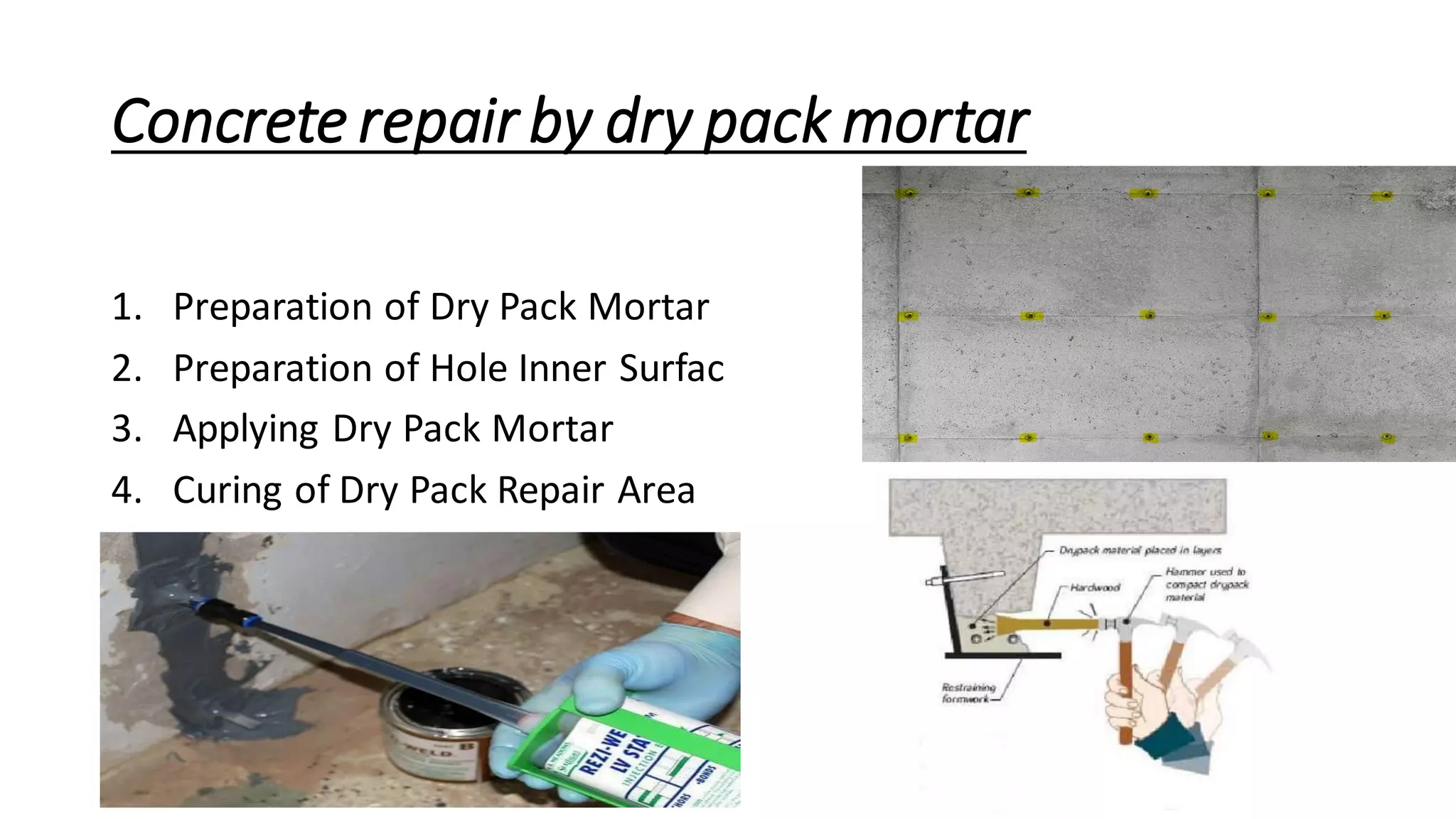 Dry pack mortar | PDF