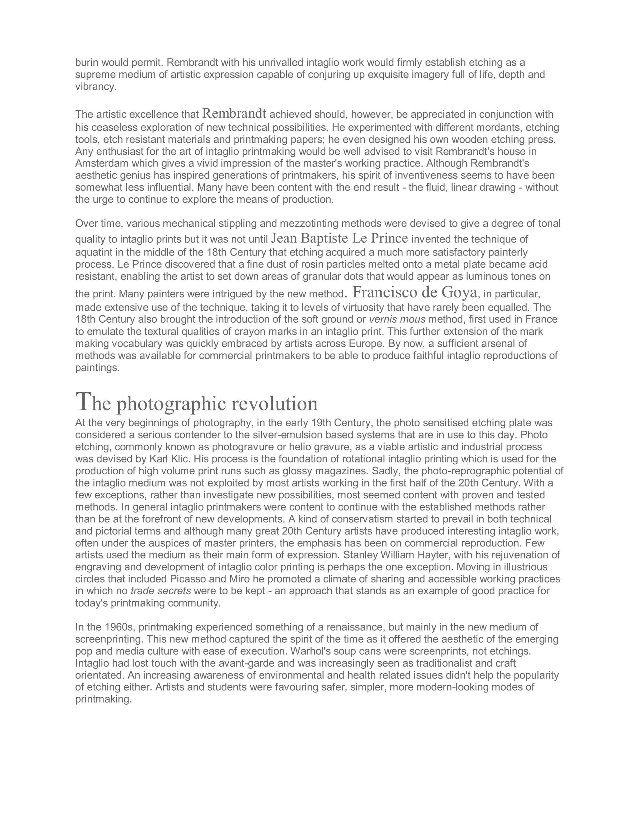 Module 2- Intaglio | PDF | Photography | Arts and Crafts