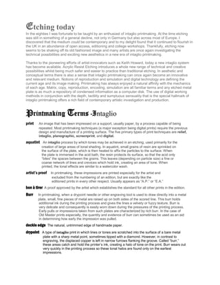 Module 2- Intaglio | PDF