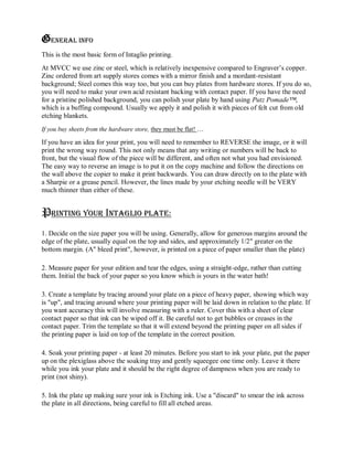 Module 2- Intaglio | PDF