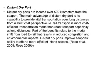 Dry port logistics 2015 | PPT