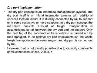 Dry port logistics 2015 | PPT