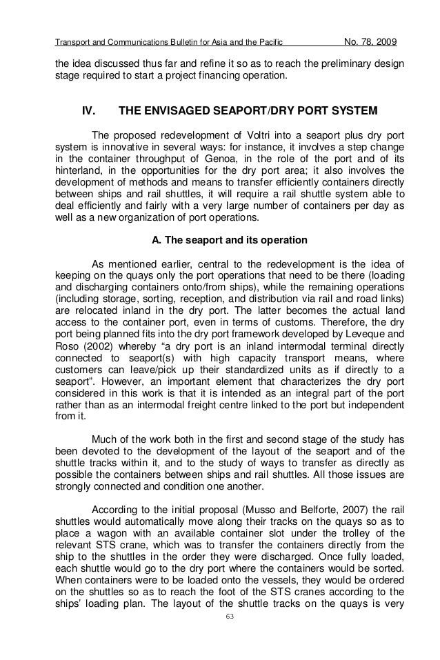 Dry ports integrated design