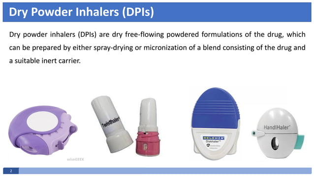 Dry Powder Inhalers (DPIs) - At a glance
