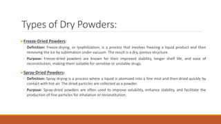 Dry Powders Parenterals(Reconstitution).pptx