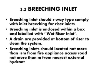 Dry riser system | PPTX