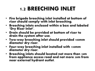 Dry riser system | PPTX