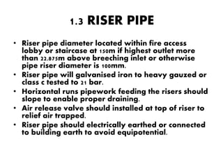 Dry riser system | PPTX | Civil Engineering Industry | Industries