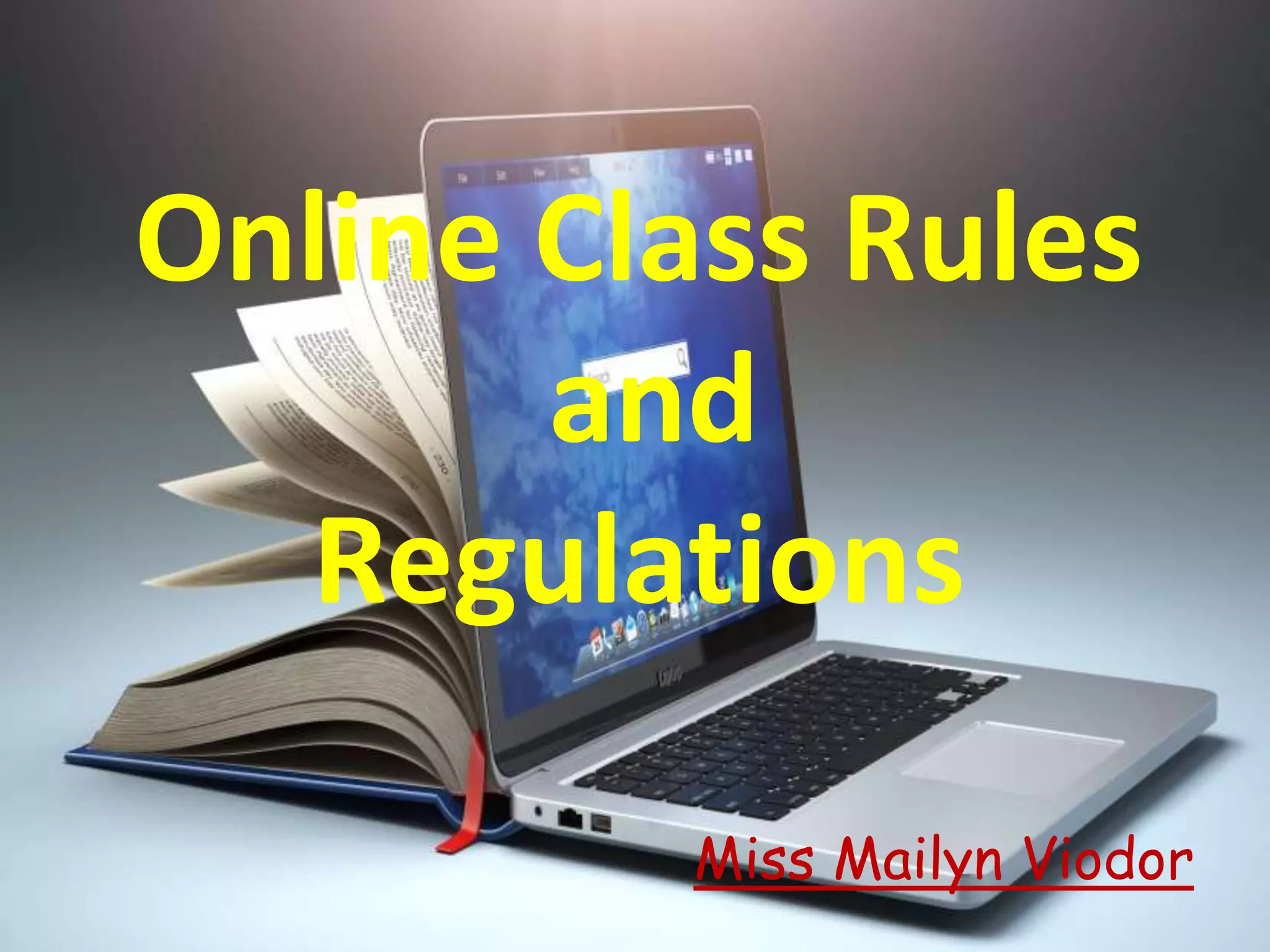 Online Class Rules and Regulations | PPTX