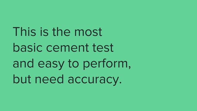 FINENESS TEST OF CEMENT (DRY SIEVING) | PPT