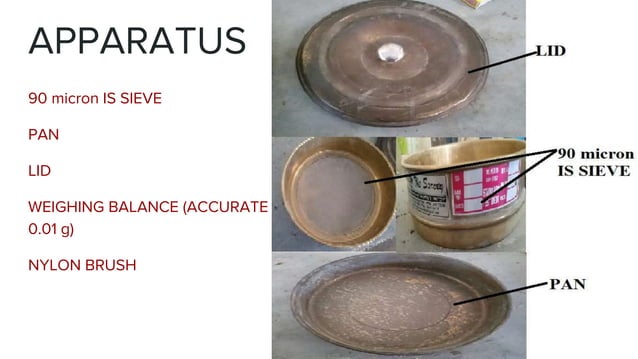 FINENESS TEST OF CEMENT (DRY SIEVING) | PPT