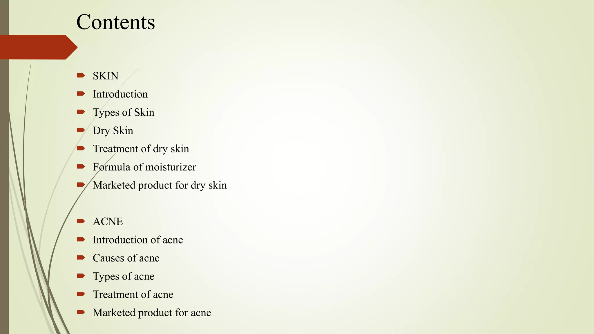 Dry skin, acne, sun protection address | PPT