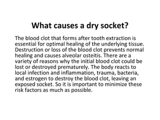 Dry socket ac | PPT