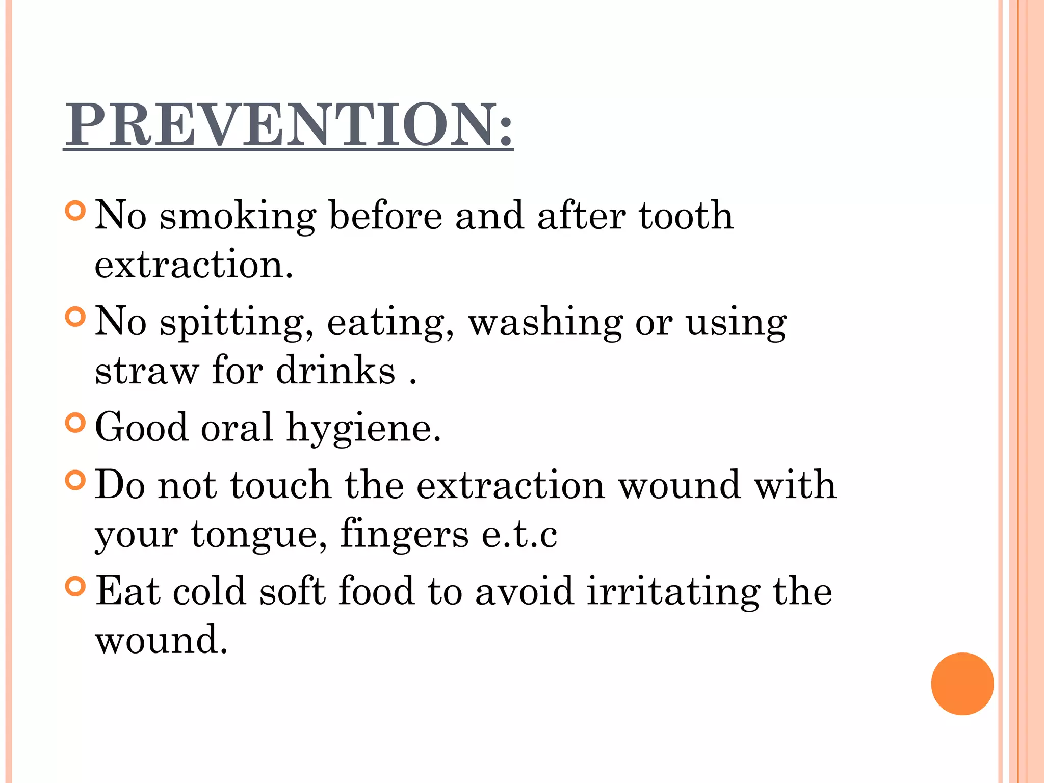 Dry socket, alveolar ostitis | PPT