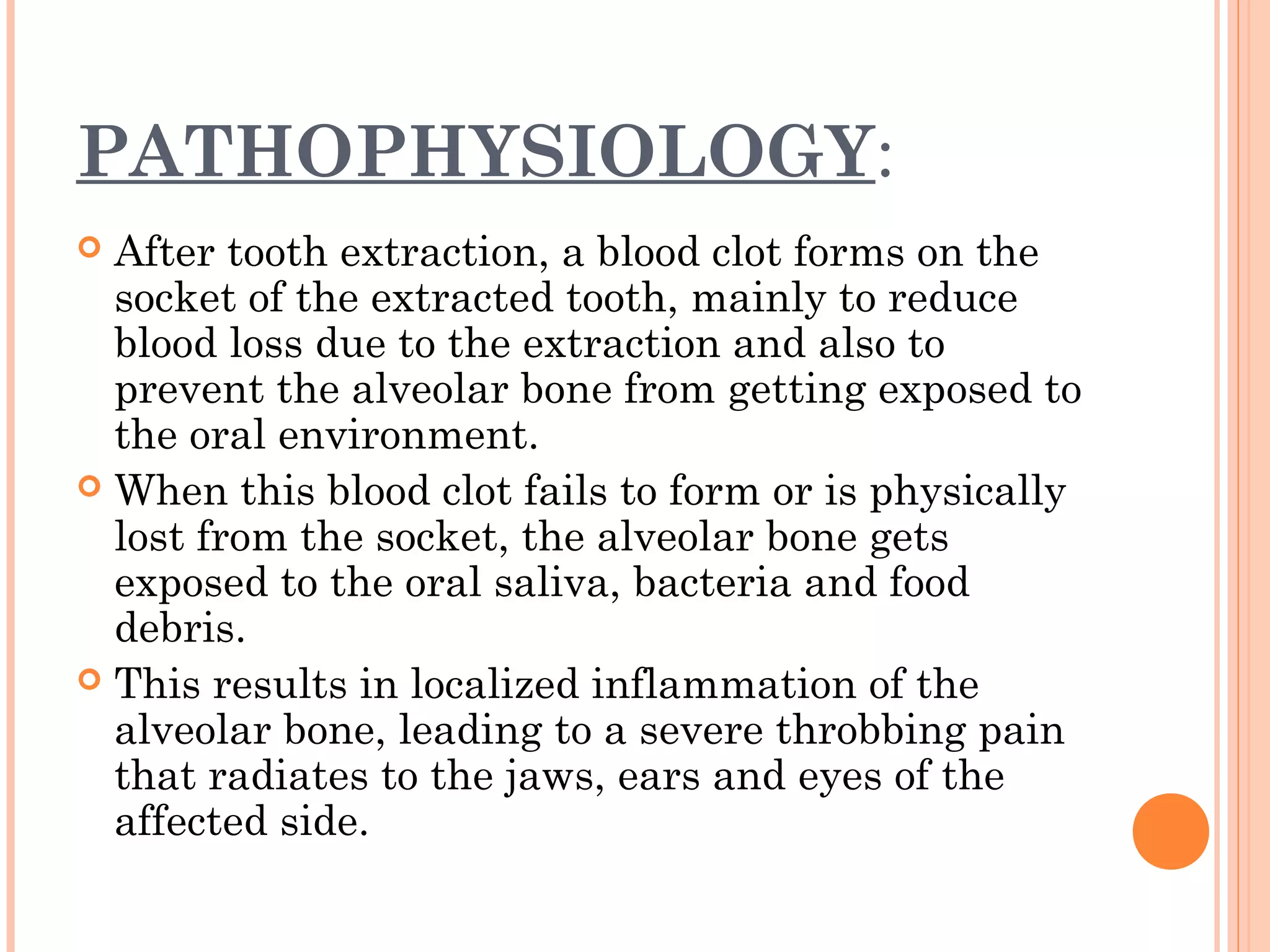 Dry socket, alveolar ostitis | PPT