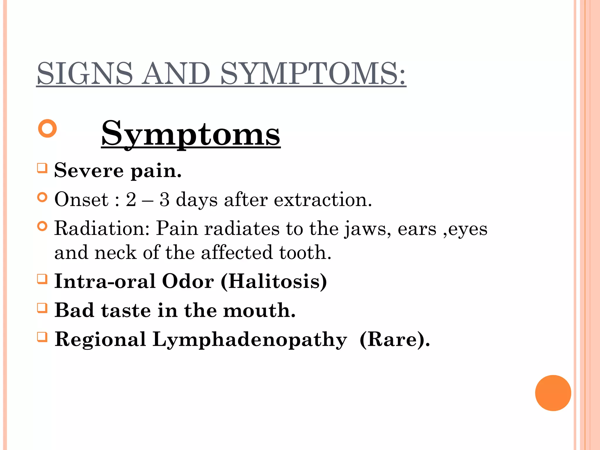 Dry socket, alveolar ostitis | PPT