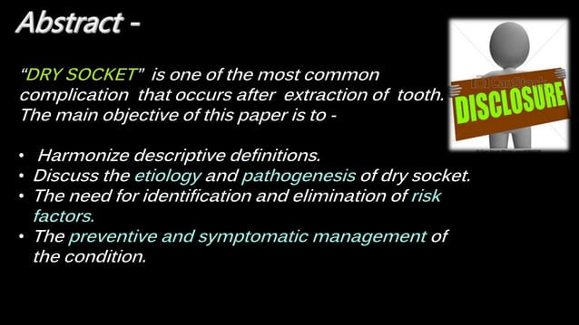 Dry socket | PPTX