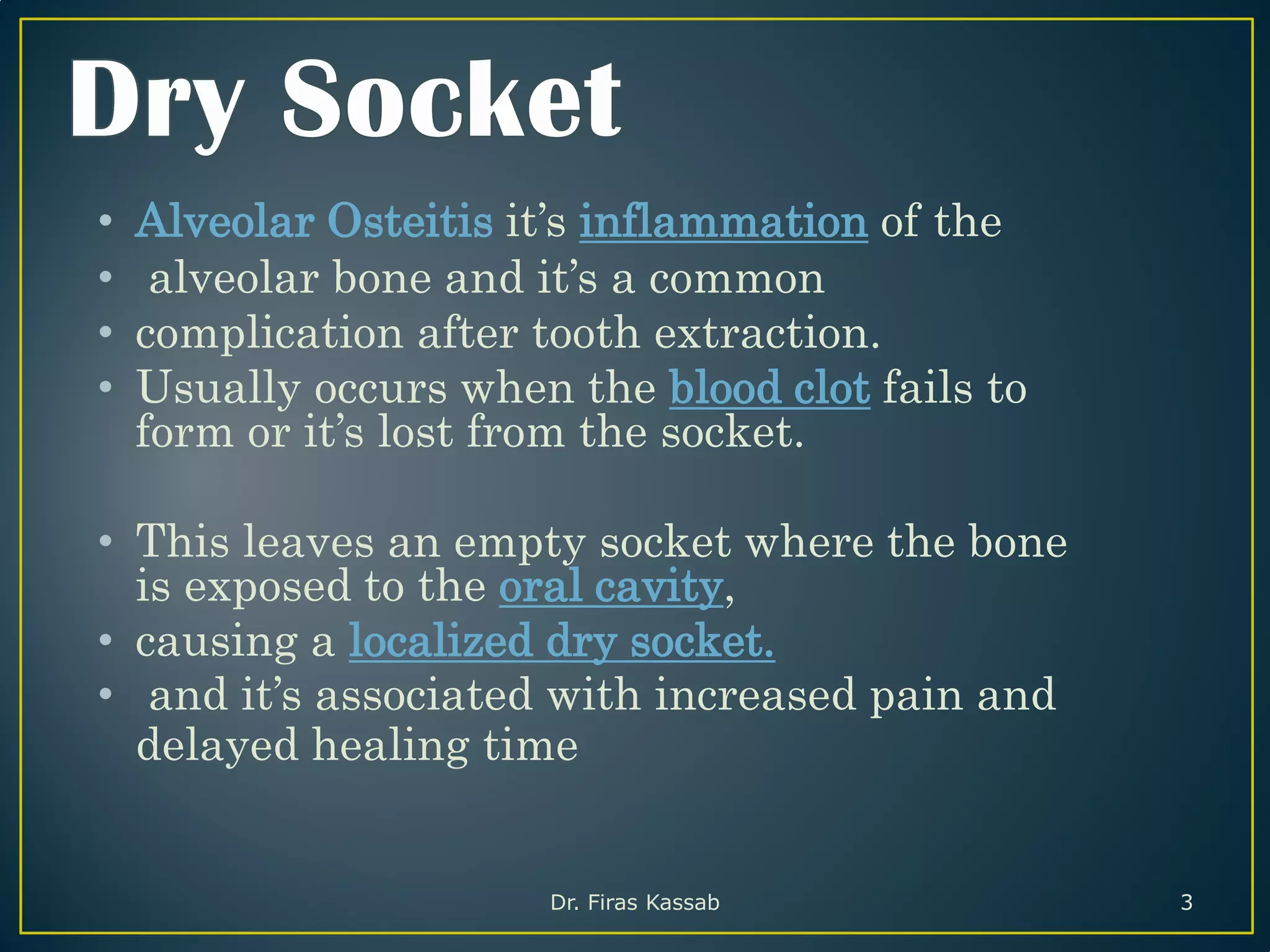 Dry socket | PDF