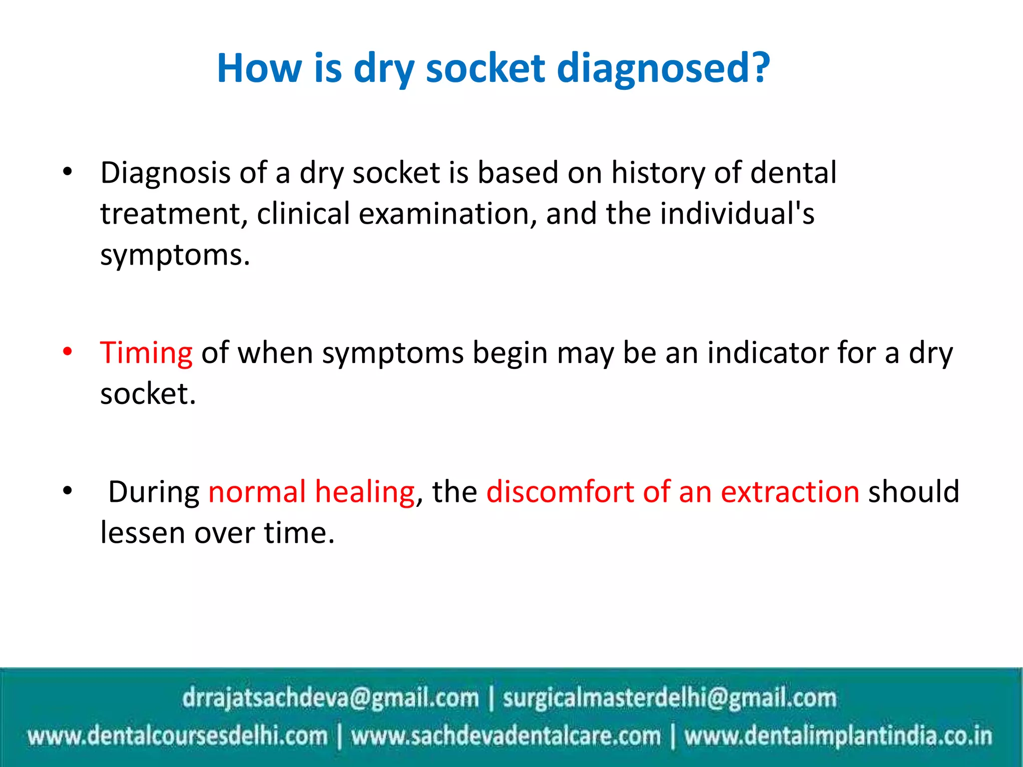 Dry socket | PPTX