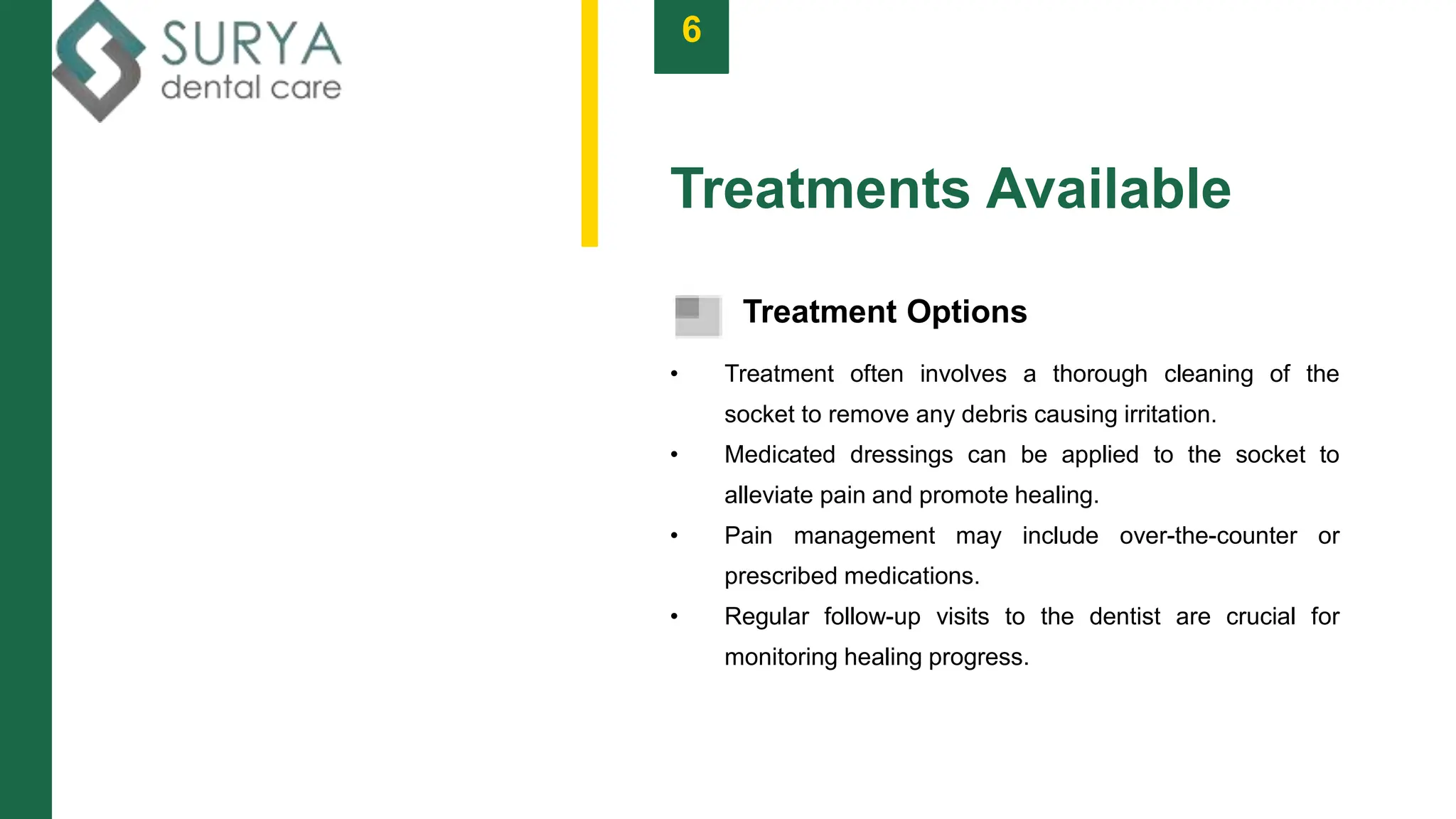 Dry Socket vs Normal Socket - Surya Dental Care | PPTX