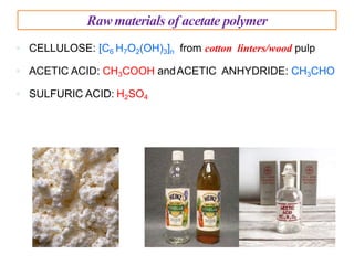 Cellulose Acetate Dry spinning method. | PPTX