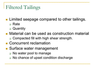 Dry Stack Tailings Overview | PDF