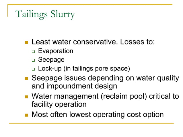 Dry Stack Tailings Overview | PDF