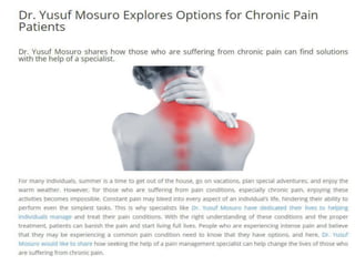 Dr.Yusuf Mosuro | PPT