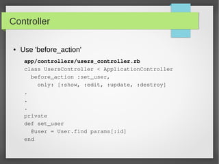 Some ways to DRY in Rails | ODP