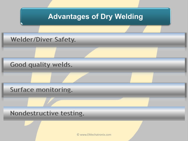 Dry welding and wet welding | PDF