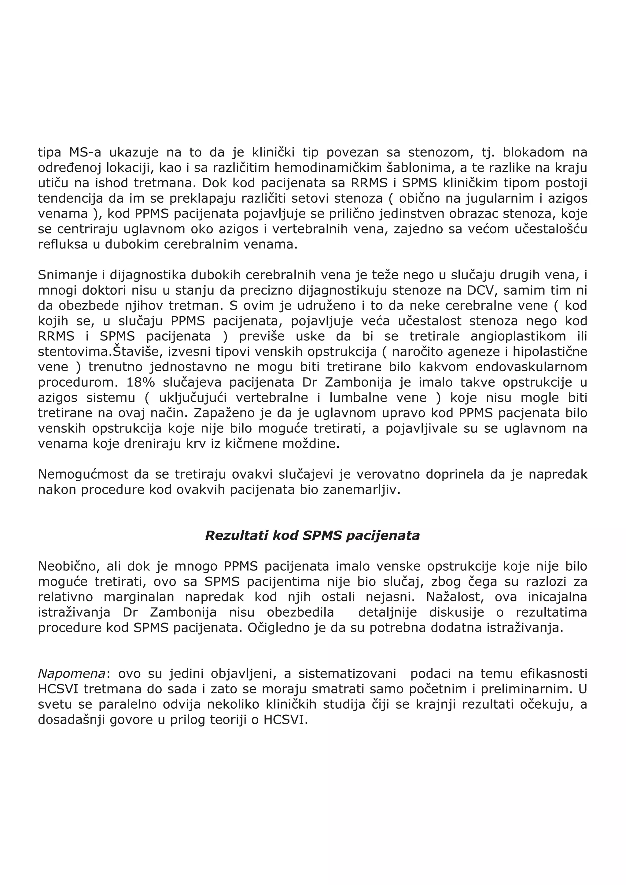 Dr Zamboni priroda studije | PDF