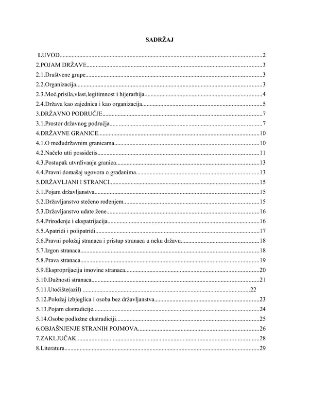 Drzavno stanovnistvo i teritorij ij | DOC