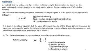 Polymer Molecular weight and its Measurement methods.pptx