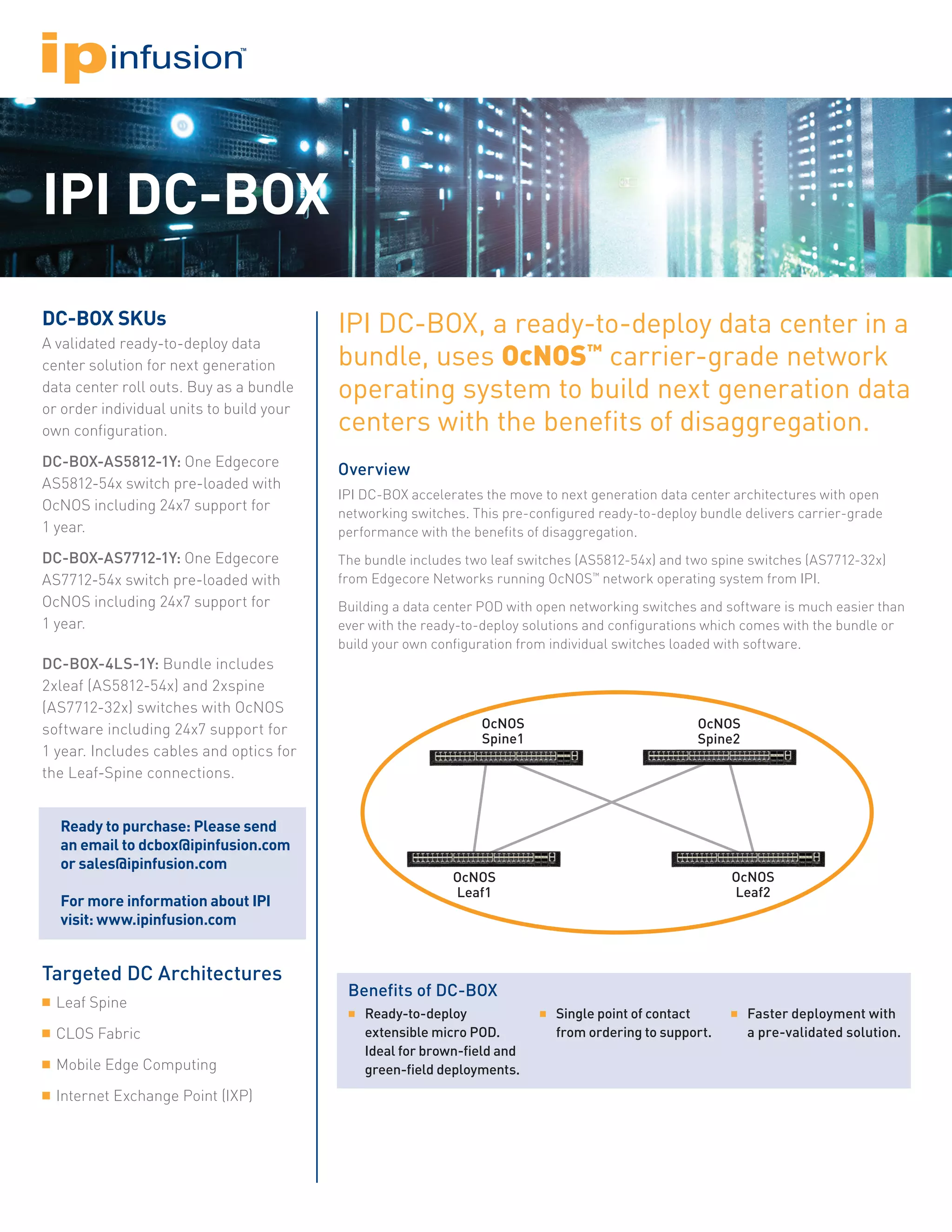IPI DC-BOX Bundle: Data Center in a Box | PDF