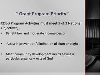 DS-17-030 CDBG Priorities | PPT