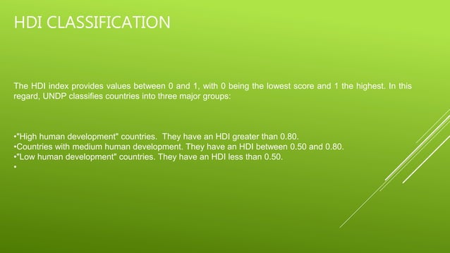 Human Development Index | PPT
