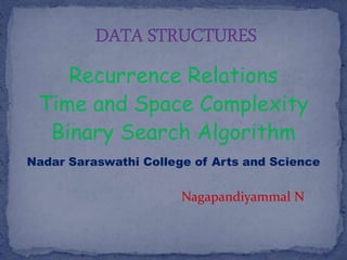 Recurrence Relation | PPTX